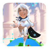 Paimon running on TikTok