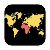 Random country map on TikTok